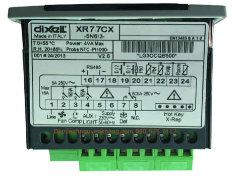 Điều khiển Dixell XR77CX | Điện Lạnh Nguyên Khang