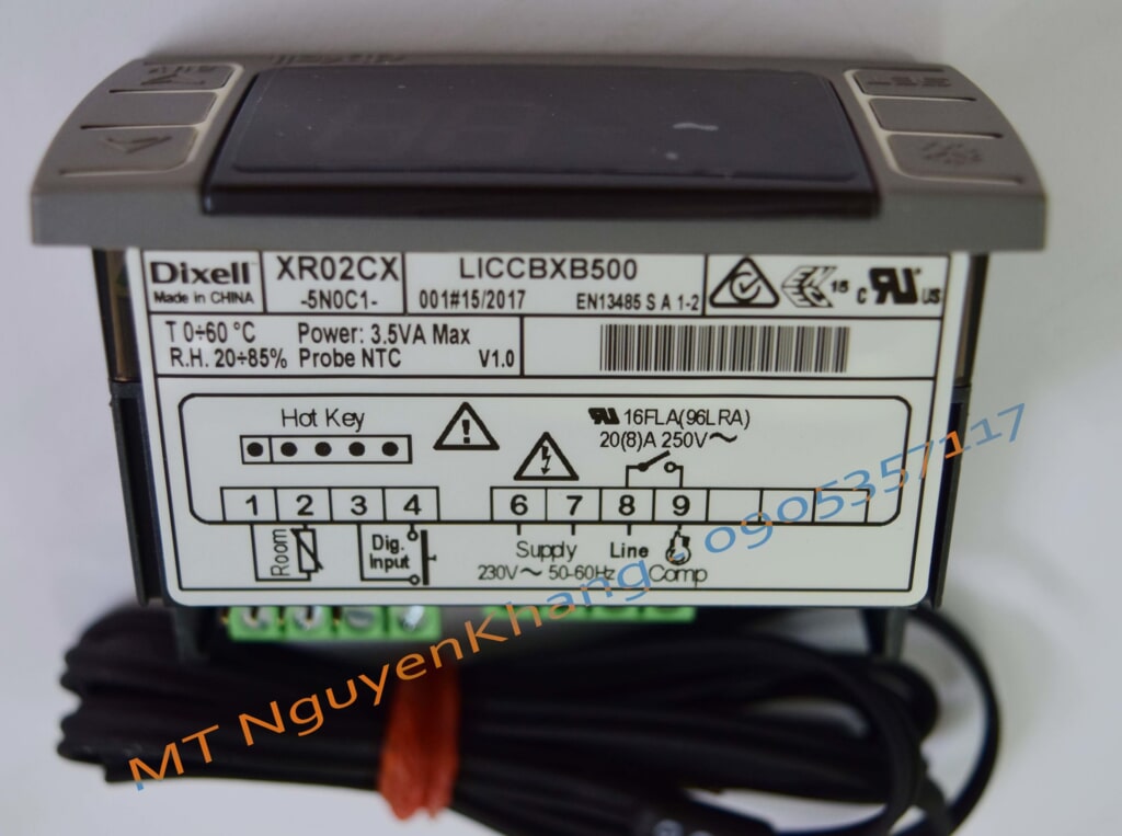 Dixell XR02CX Thiết bị điều khiển nhiệt độ – Điện Lạnh Nguyên Khang