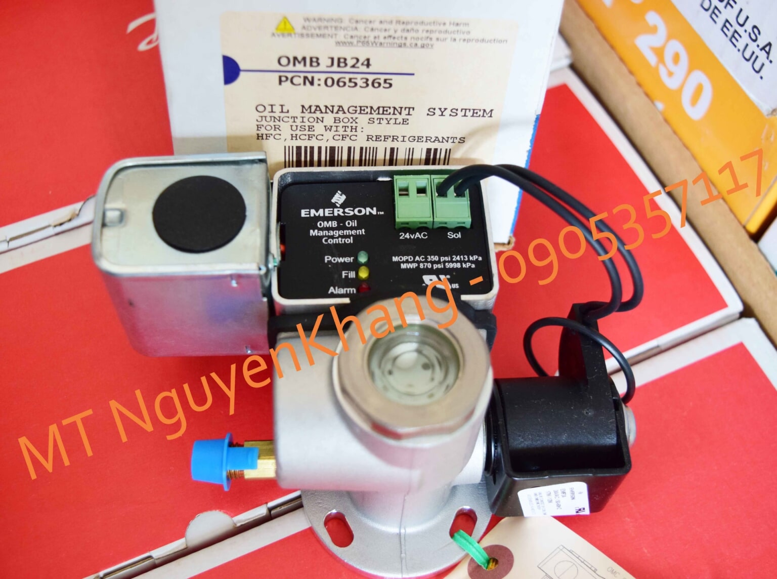 Kiểm soát dầu Emerson OMB – Điện Lạnh Nguyên Khang